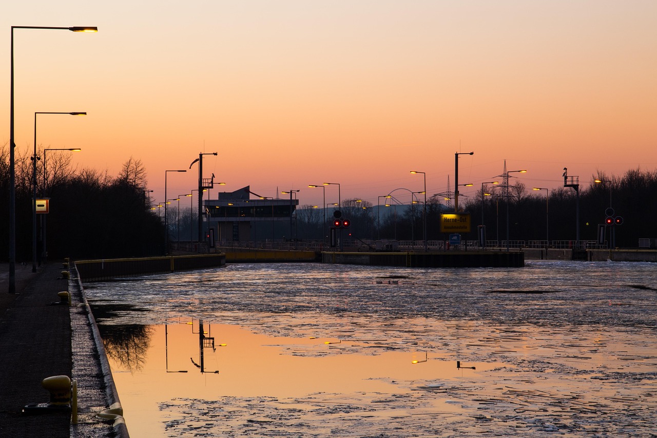 Rhine-Herne Canal Channel Sunset - Free photo on Pixabay - Pixabay