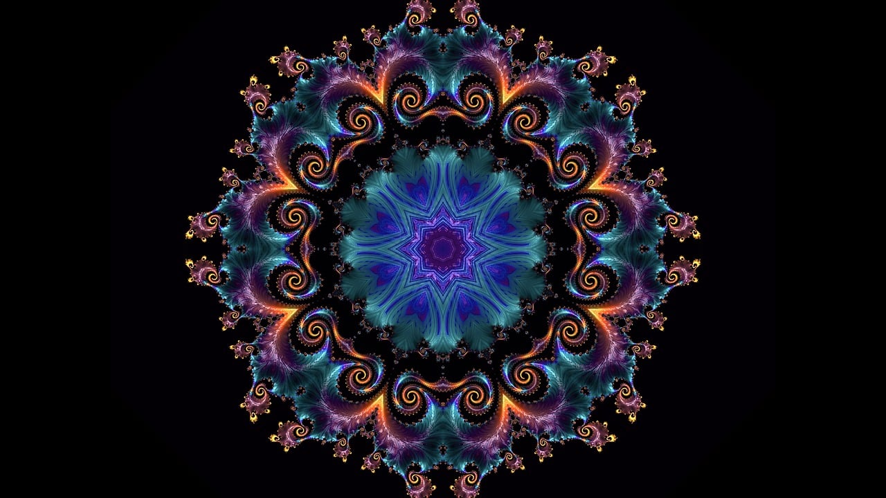 Download Kaleidoscope, Fractal Pattern, Rosette. Royalty-Free Stock ...