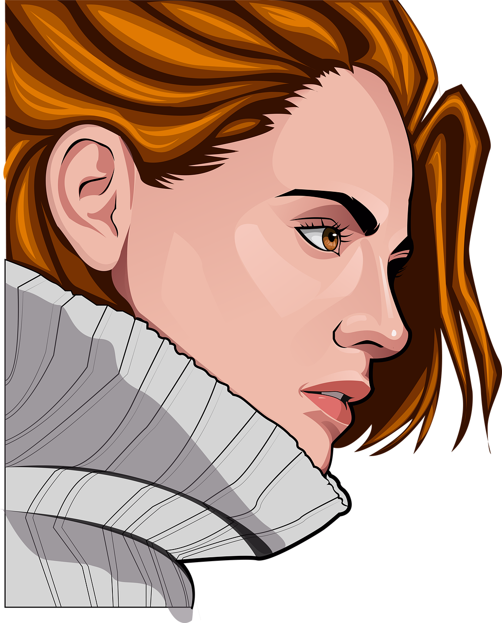 Dibujo De Perfil De Mujer