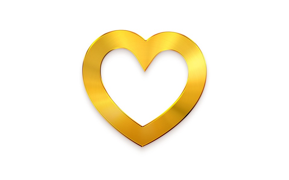 Gold Heart Golden Logo - Free photo on Pixabay