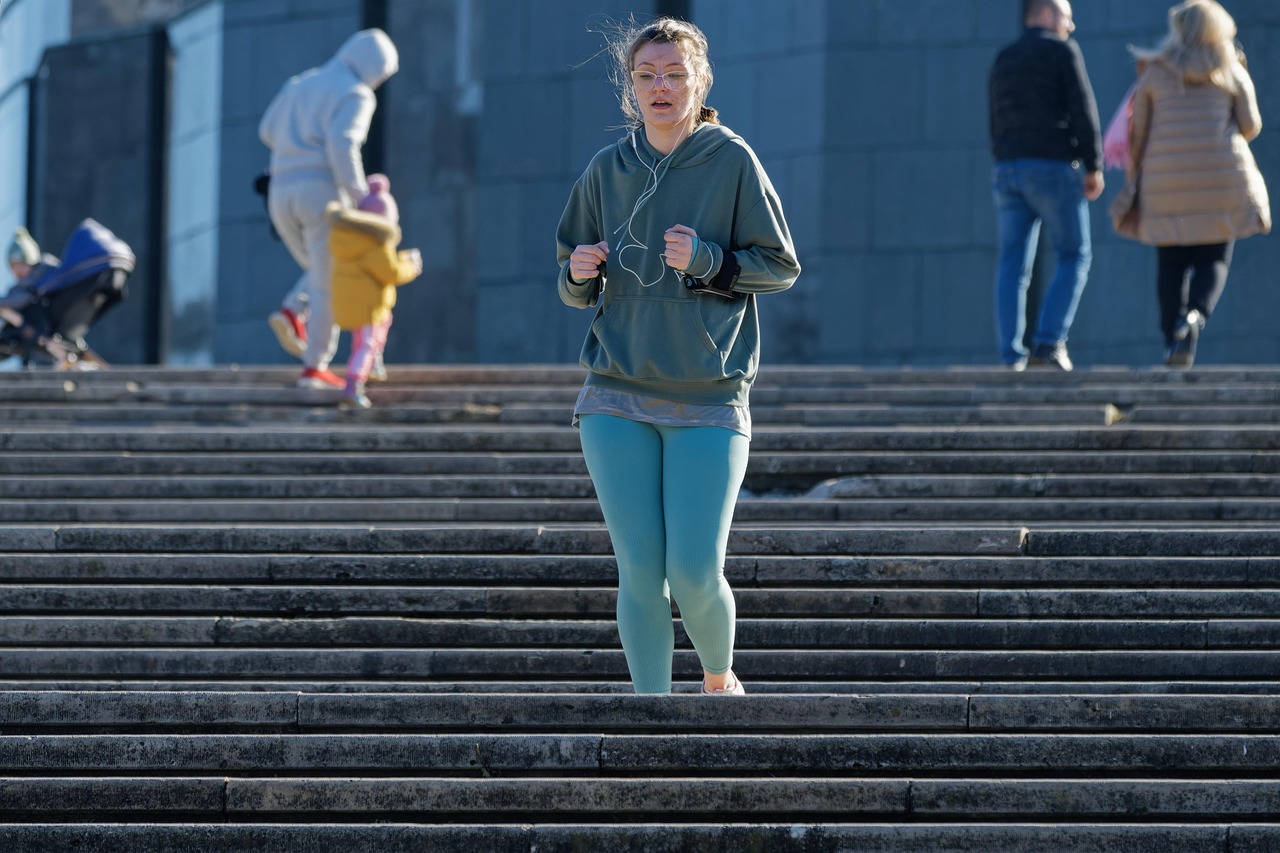 Woman Jogging Staircase - Free photo on Pixabay