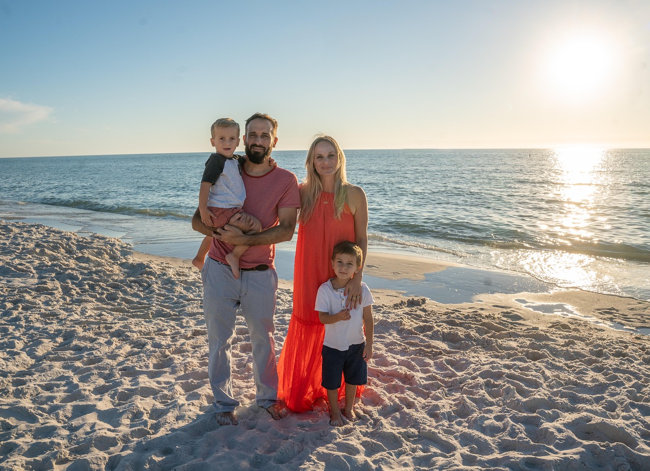 Family Sunset Beach - Free photo on Pixabay