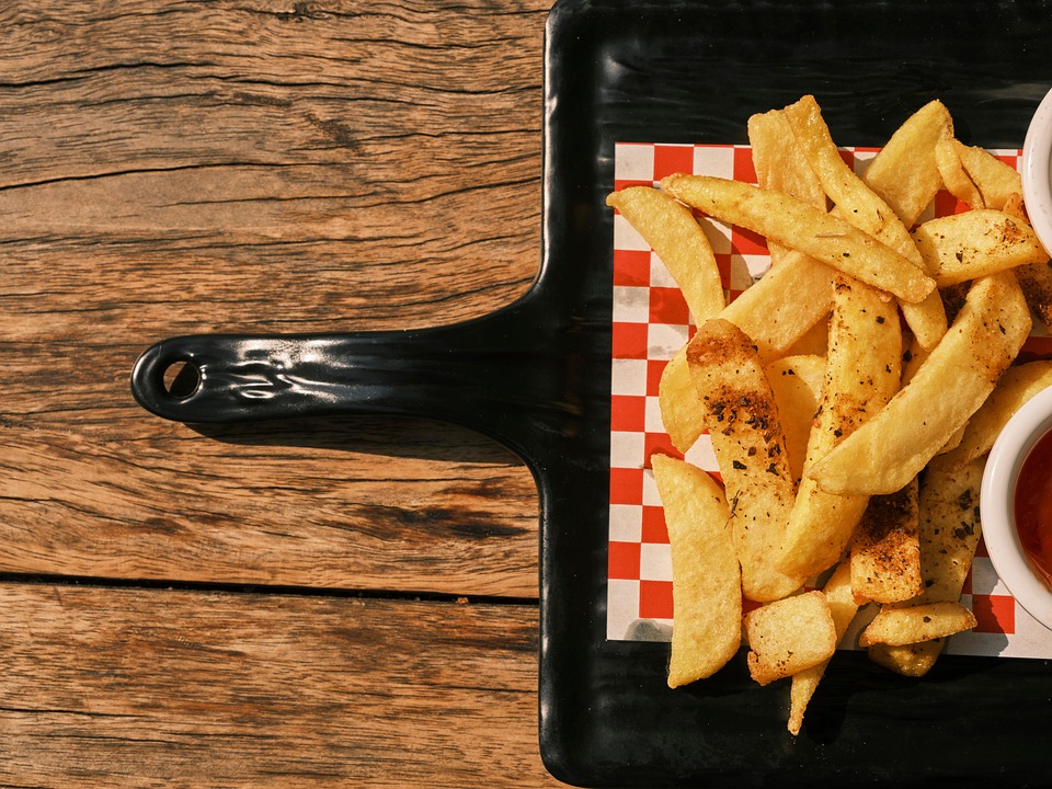 Fast Food Hranolky Flatlay - Fotografie zdarma na Pixabay