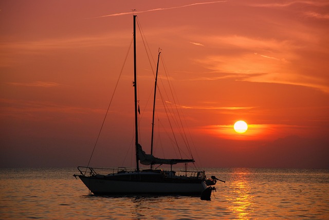 Sunset Sailboat Ocean - Free photo on Pixabay