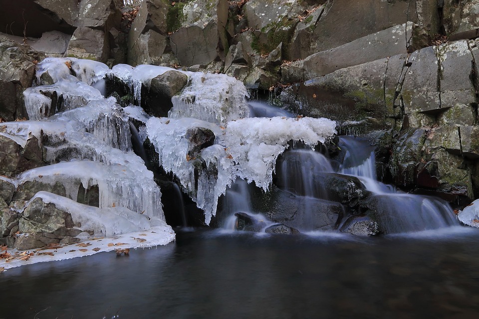 Waterfall Winter Forest - Free photo on Pixabay