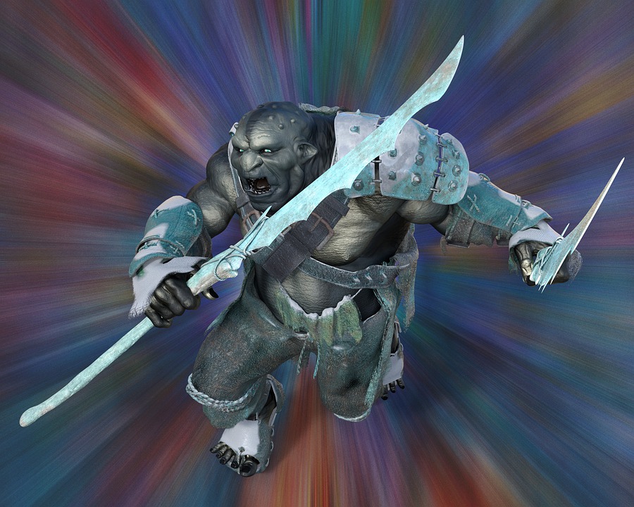 Download Monster, Sword, 3D Wallpapers. Royalty-Free Stock Illustration ...