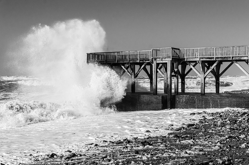 Bridge Waves Sea - Free photo on Pixabay - Pixabay