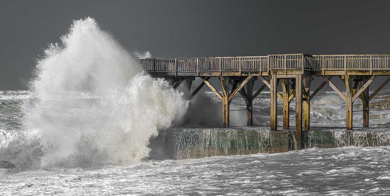 Bridge Waves Sea - Free photo on Pixabay