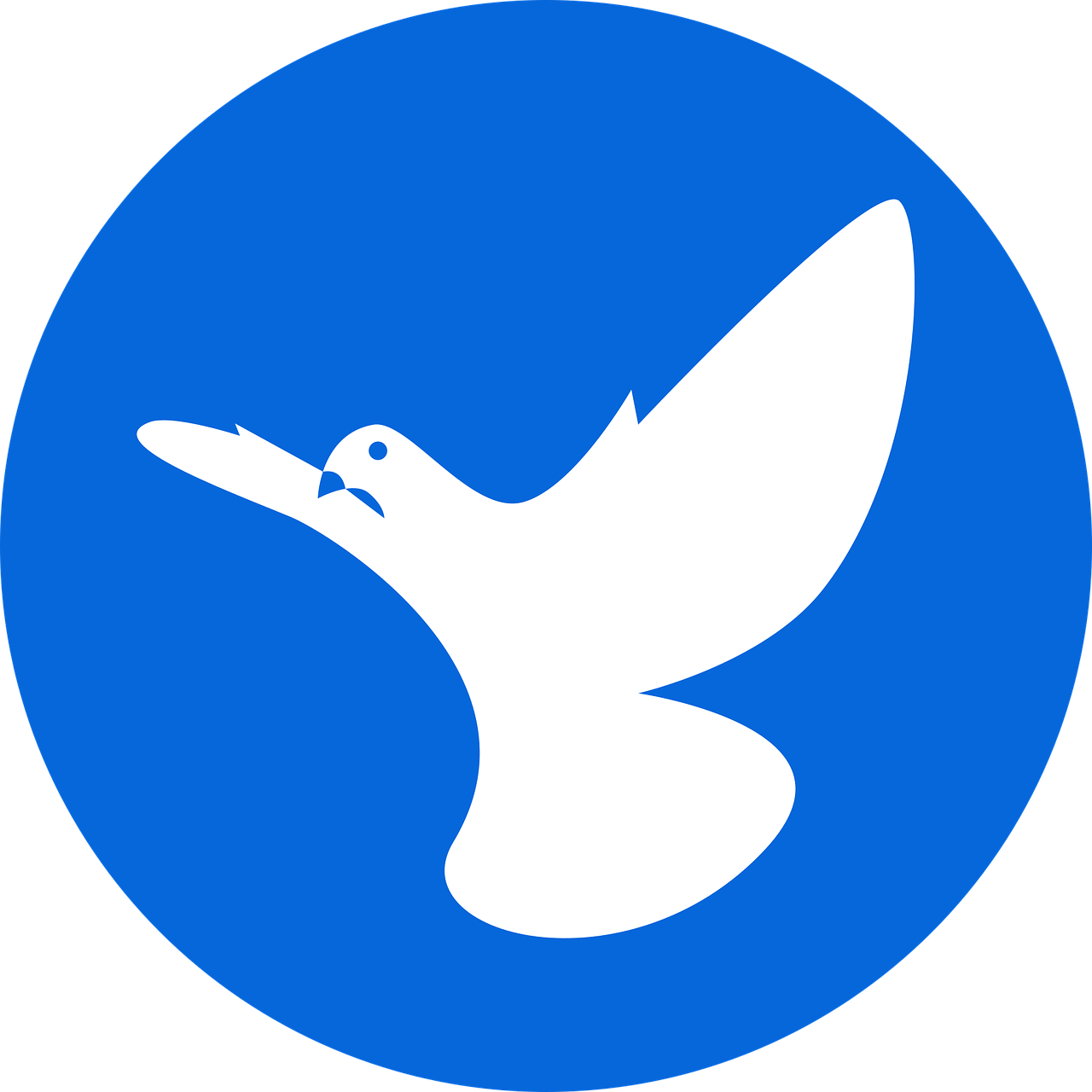 Friedenstaube Blauer Kreis - Kostenlose Vektorgrafik auf Pixabay