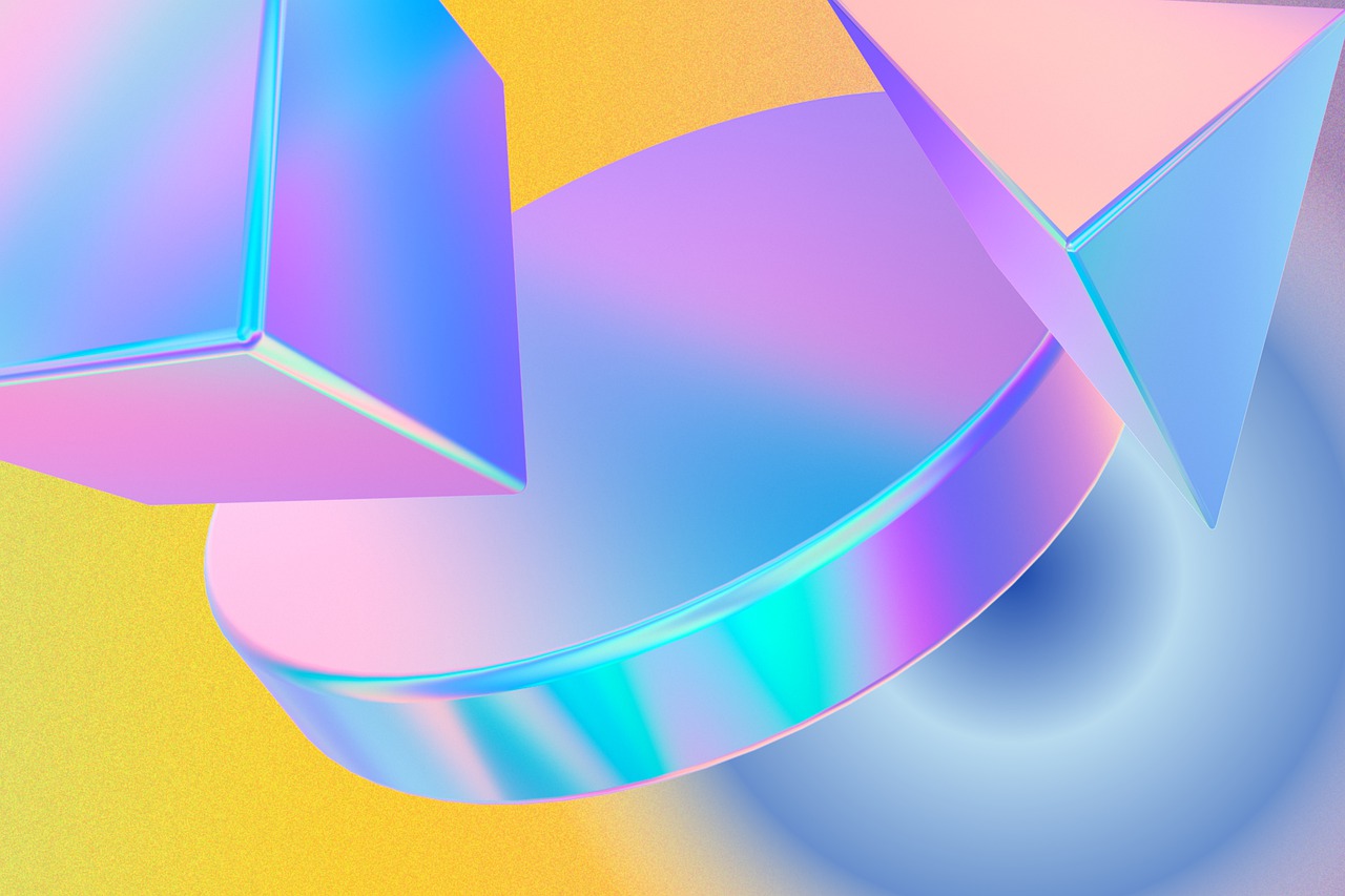 Geometric Shapes Art 3d