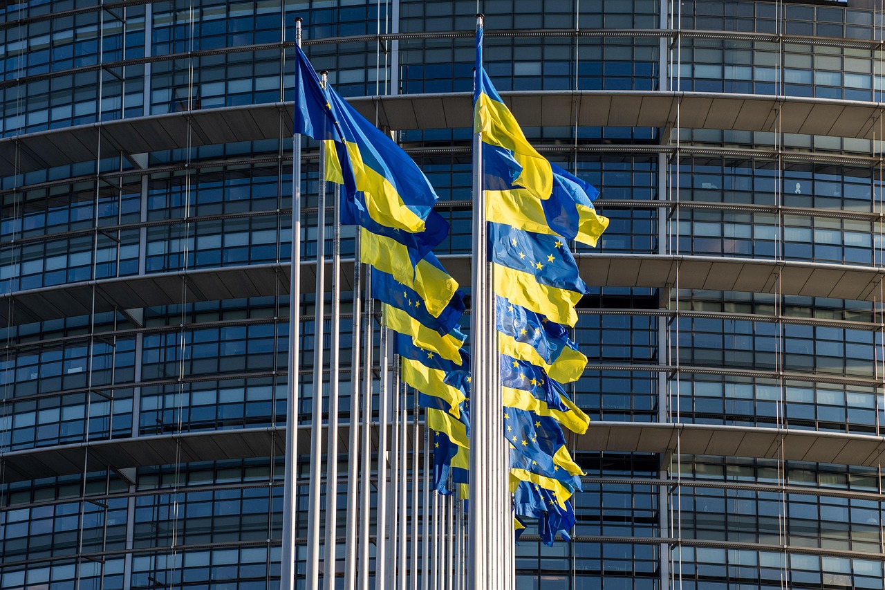 European Parliament Flags Ukraine - Free photo on Pixabay - Pixabay