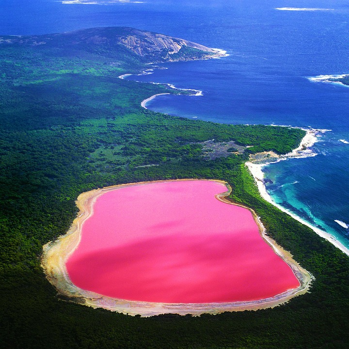 Lake Hillier Pink Salt - Free photo on Pixabay