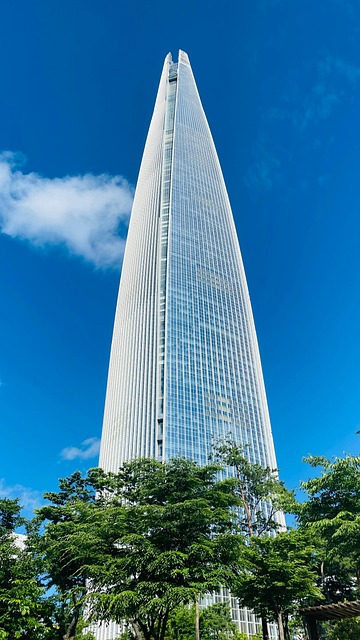 Wunderschone Lotte World Tower Architektonische Hohe Bilder