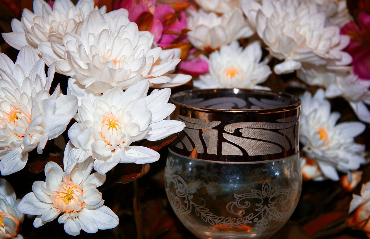 Flowers Wine Glass Decoration Free Photo On Pixabay Pixabay