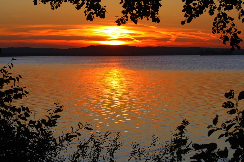 Sunrise Lake Horizon - Free photo on Pixabay