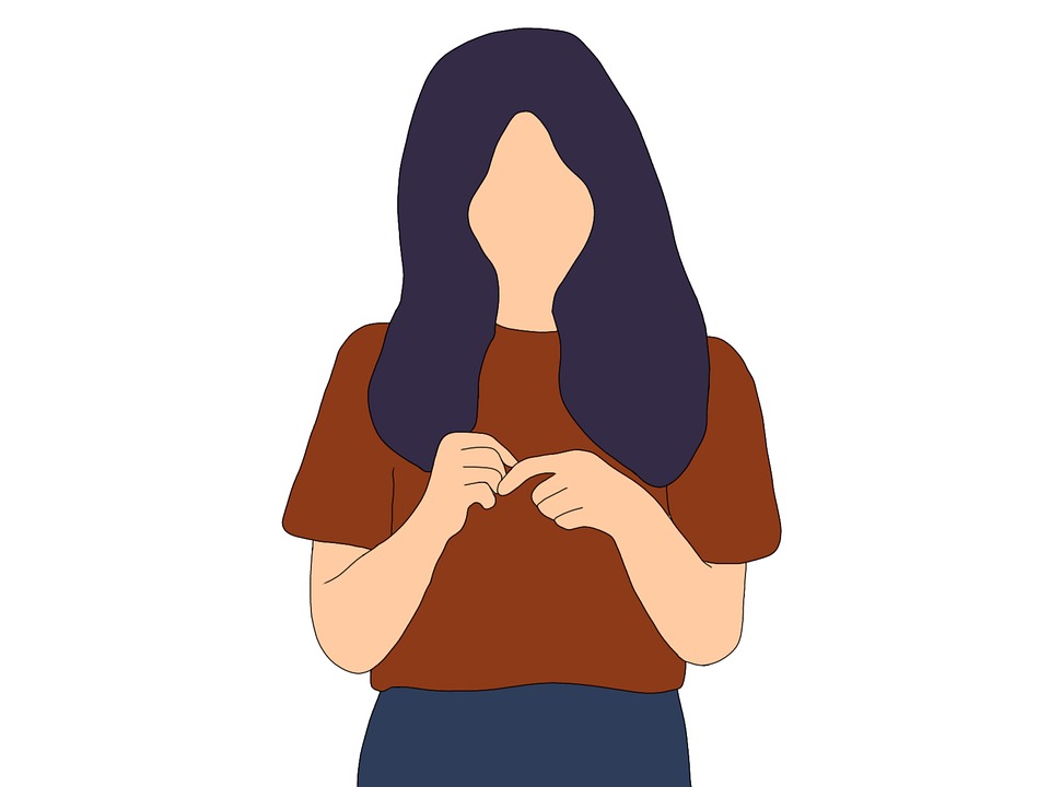 Download Woman, Embarrassed, Nervous. Royalty-Free Stock Illustration ...
