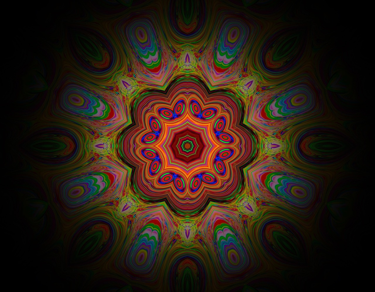 Motif Floral Kaléidoscope Art - Image gratuite sur Pixabay - Pixabay
