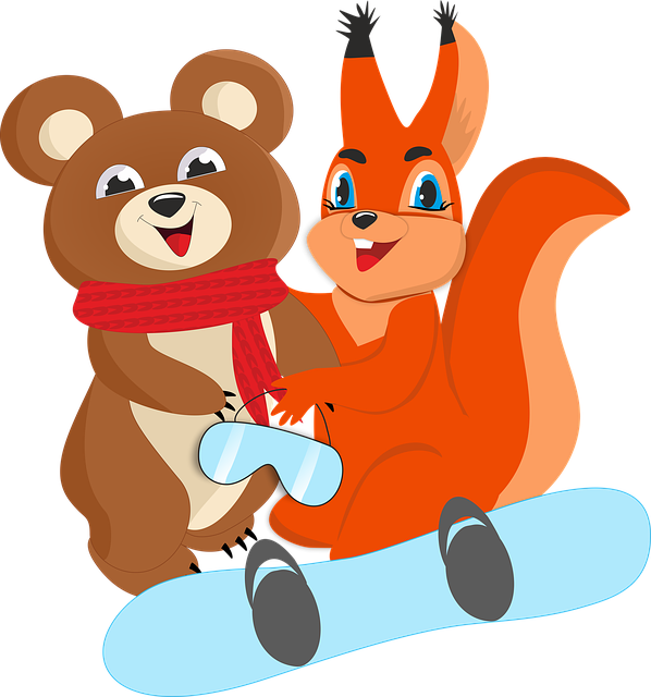 Snowboarding Squirrel