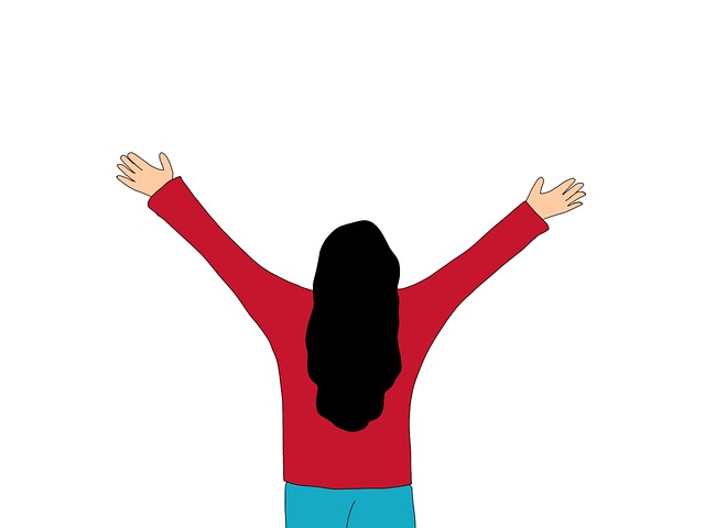 Tecknad Kvinna Lycklig Frihet - Gratis bilder på Pixabay