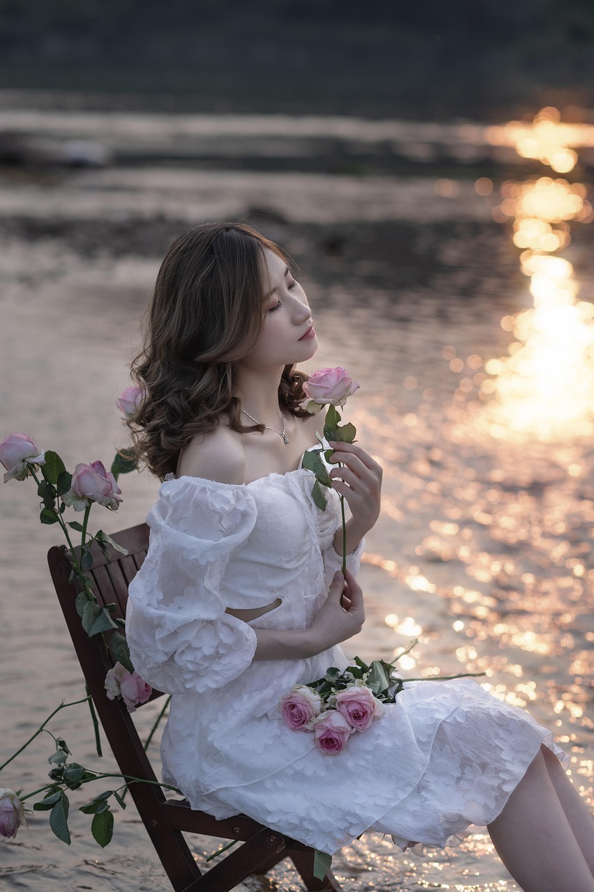 Woman River Sunset - Free photo on Pixabay - Pixabay