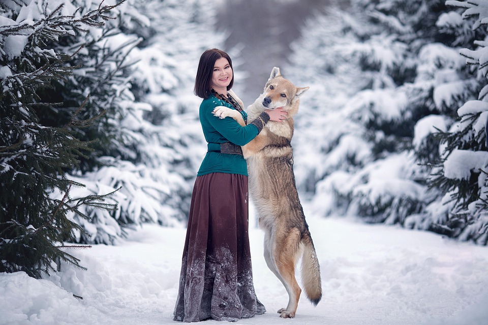 Wolf Woman Snow Free Photo On Pixabay Pixabay