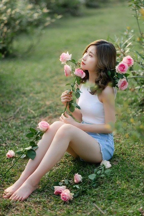Girl Rose Portrait - Free photo on Pixabay