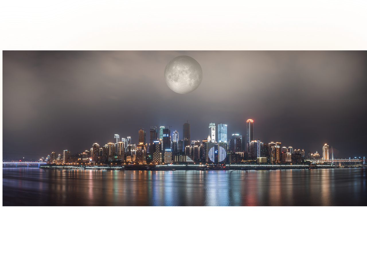 City Skyline Moon Over - Free photo on Pixabay - Pixabay