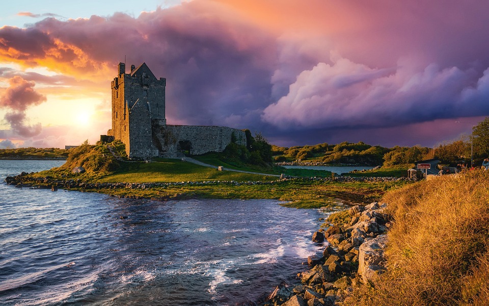 Dunguaire Castle Ireland Sunset - Free photo on Pixabay