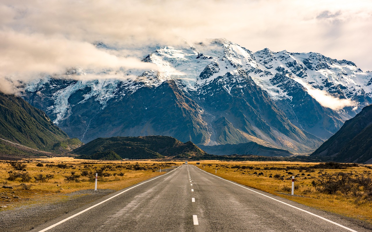 Road Highway Mount Cook Snow - Free photo on Pixabay - Pixabay