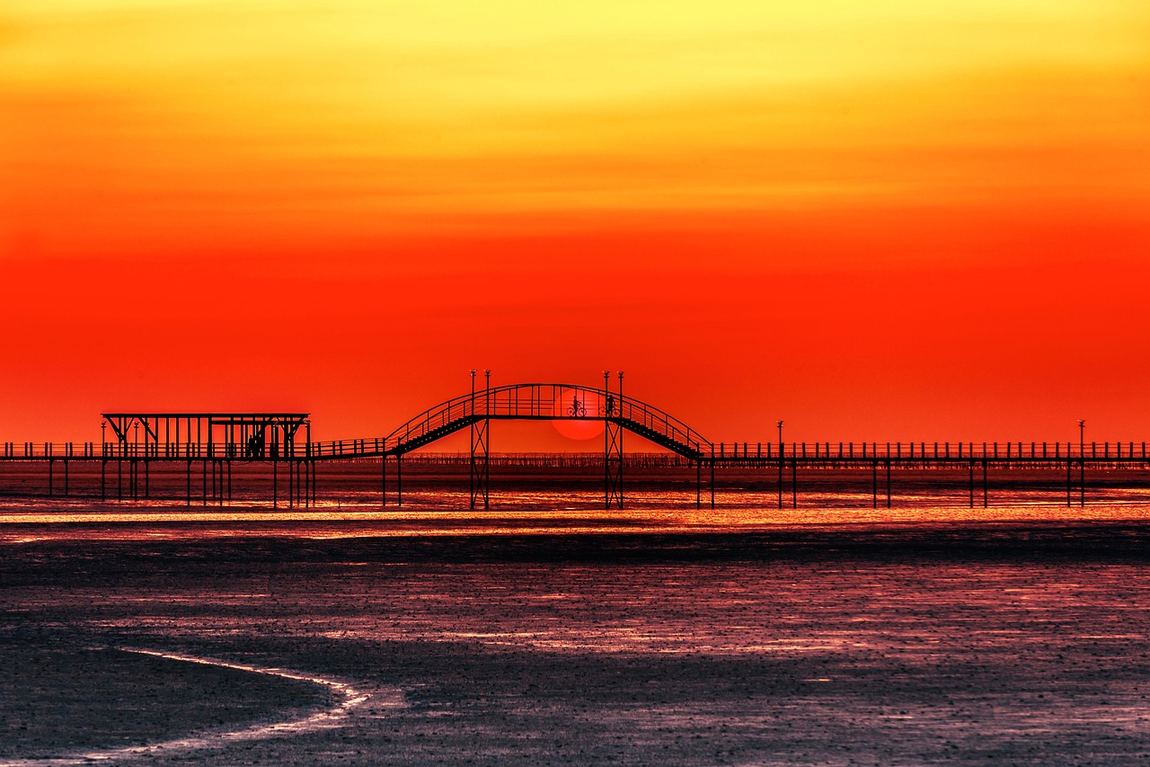 Jjangttungeo Bridge Sunset Sea - Free photo on Pixabay - Pixabay