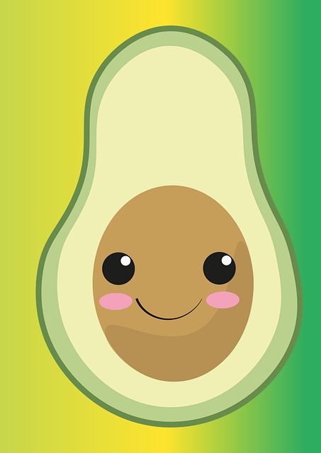 Download Avocado, Fruit, Smile. Royalty-Free Vector Graphic - Pixabay