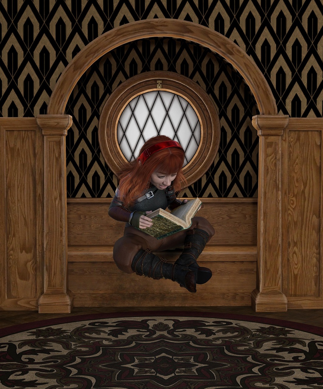 Download Girl, Book, Room. Royalty-Free Stock Illustration Image - Pixabay
