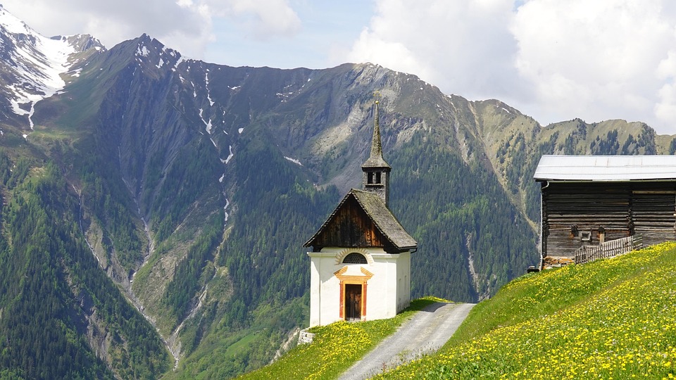 Mountain Chapel Landscape - Free photo on Pixabay