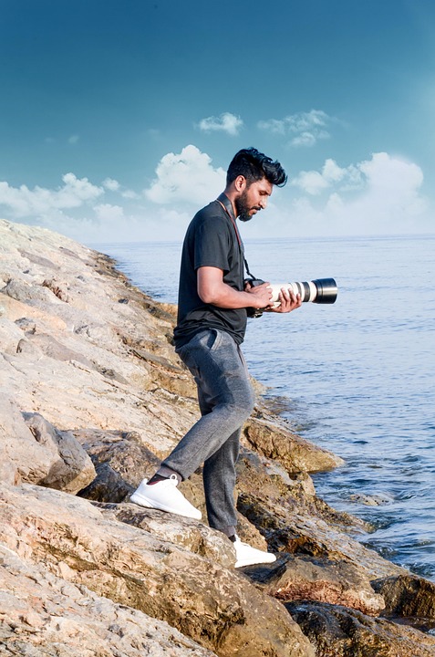 Photographer Man Sea - Free photo on Pixabay