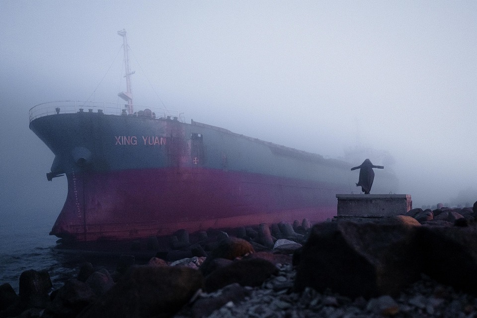 Vessel Tanker Fog - Free photo on Pixabay