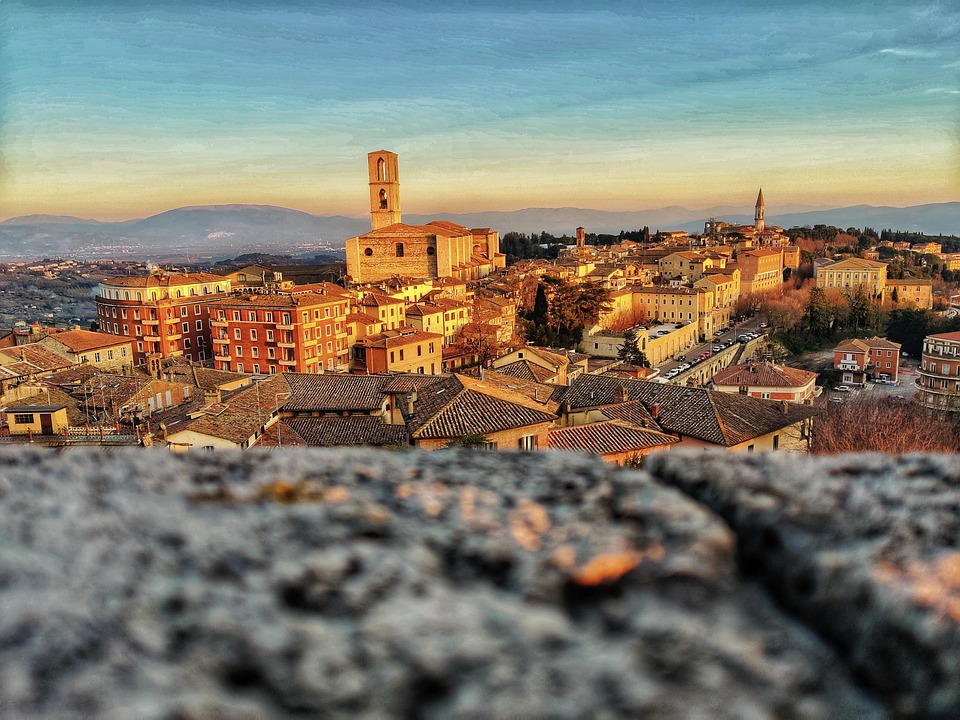 Fotochimica Perugia Italy Pictures Perugia Central Hi Res Stock