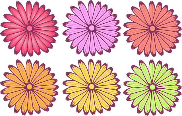 Flowers Clip Art Colorful - Free vector graphic on Pixabay