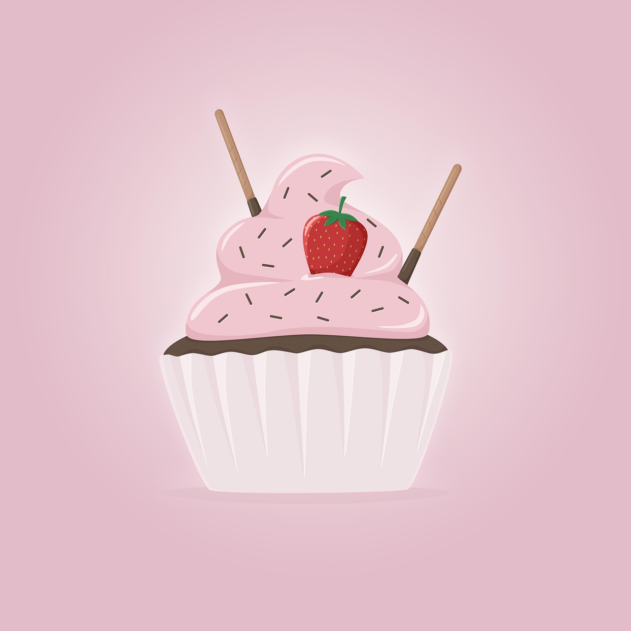 Strawberry Cupcake Pastry - Free photo on Pixabay