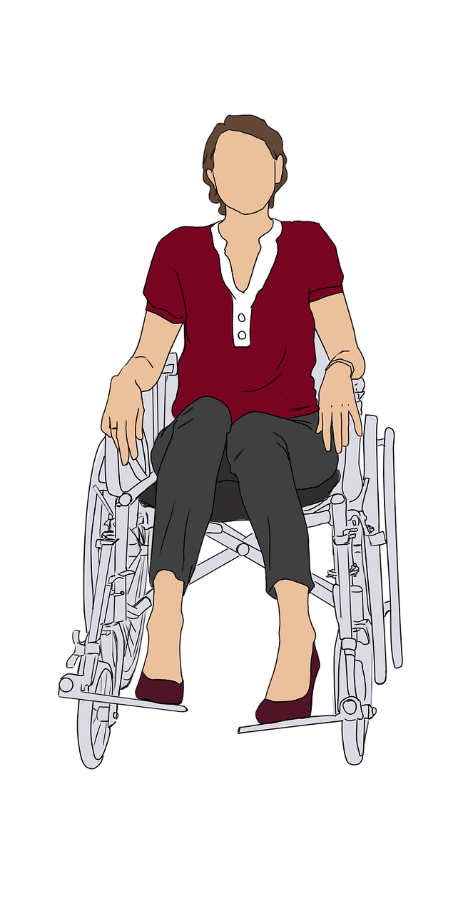 Download Wheelchair, Line Art, Woman. Royalty-Free Stock Illustration ...