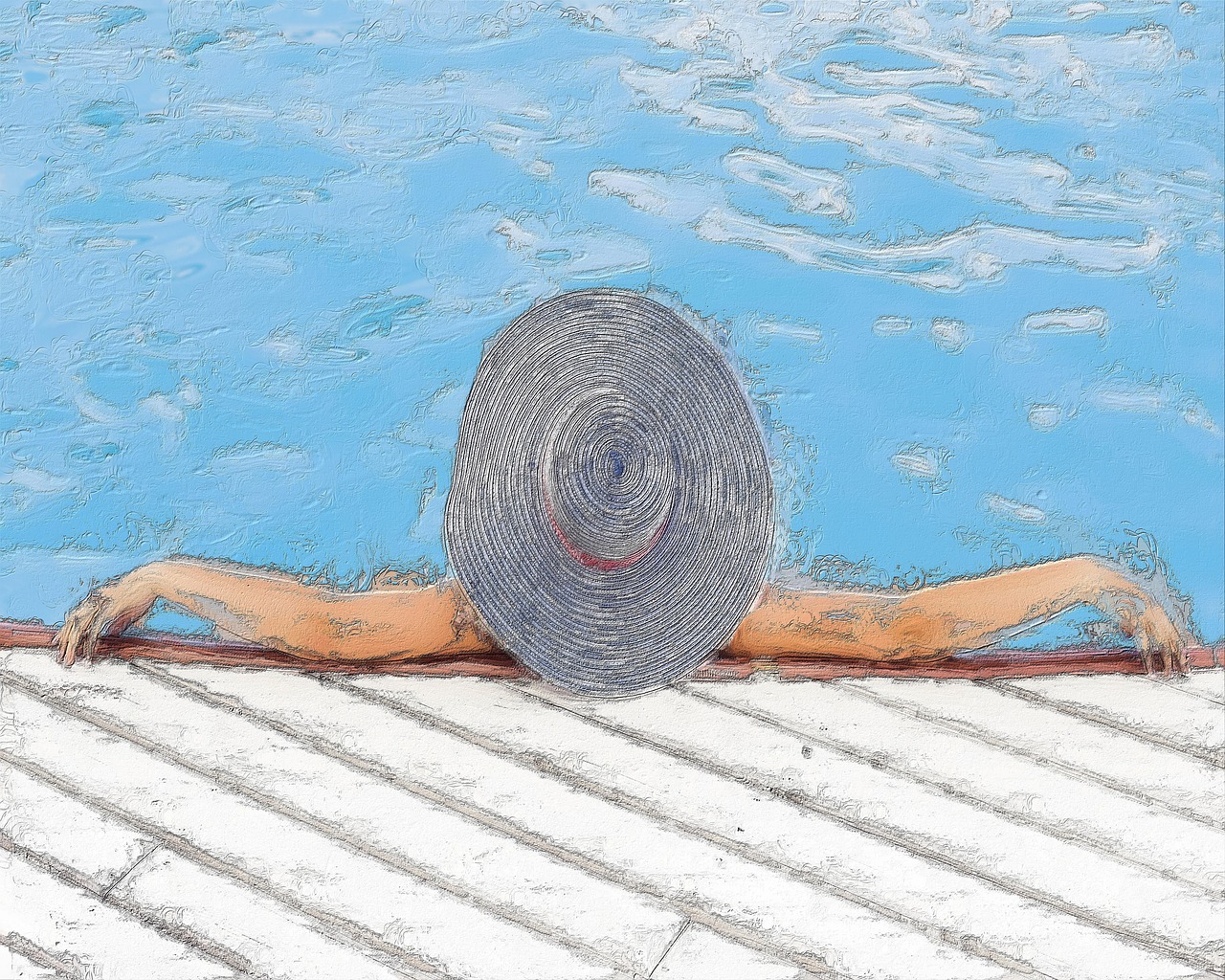 Download Pool Painting Art Royalty-Free Stock Illustration Image - Pixabay