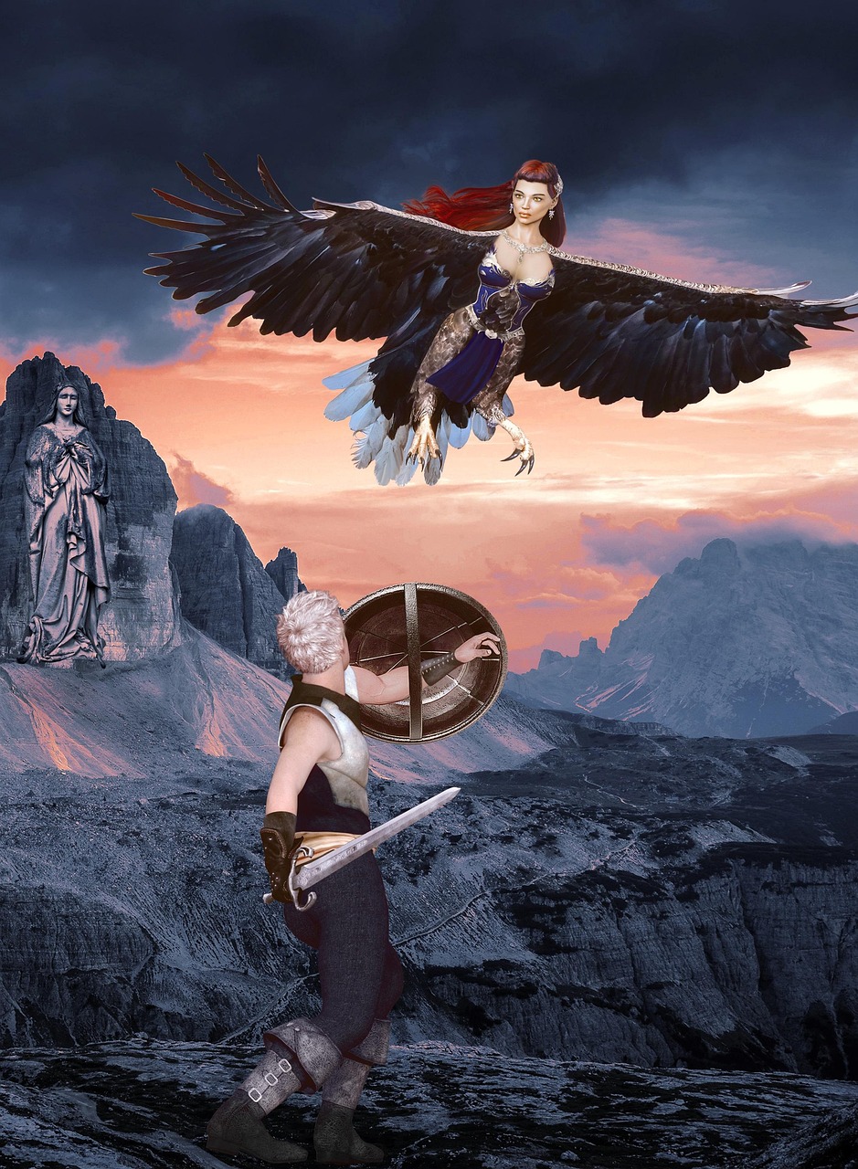 Download Warrior, Harpy, Fantasy. Royalty-Free Stock Illustration Image ...
