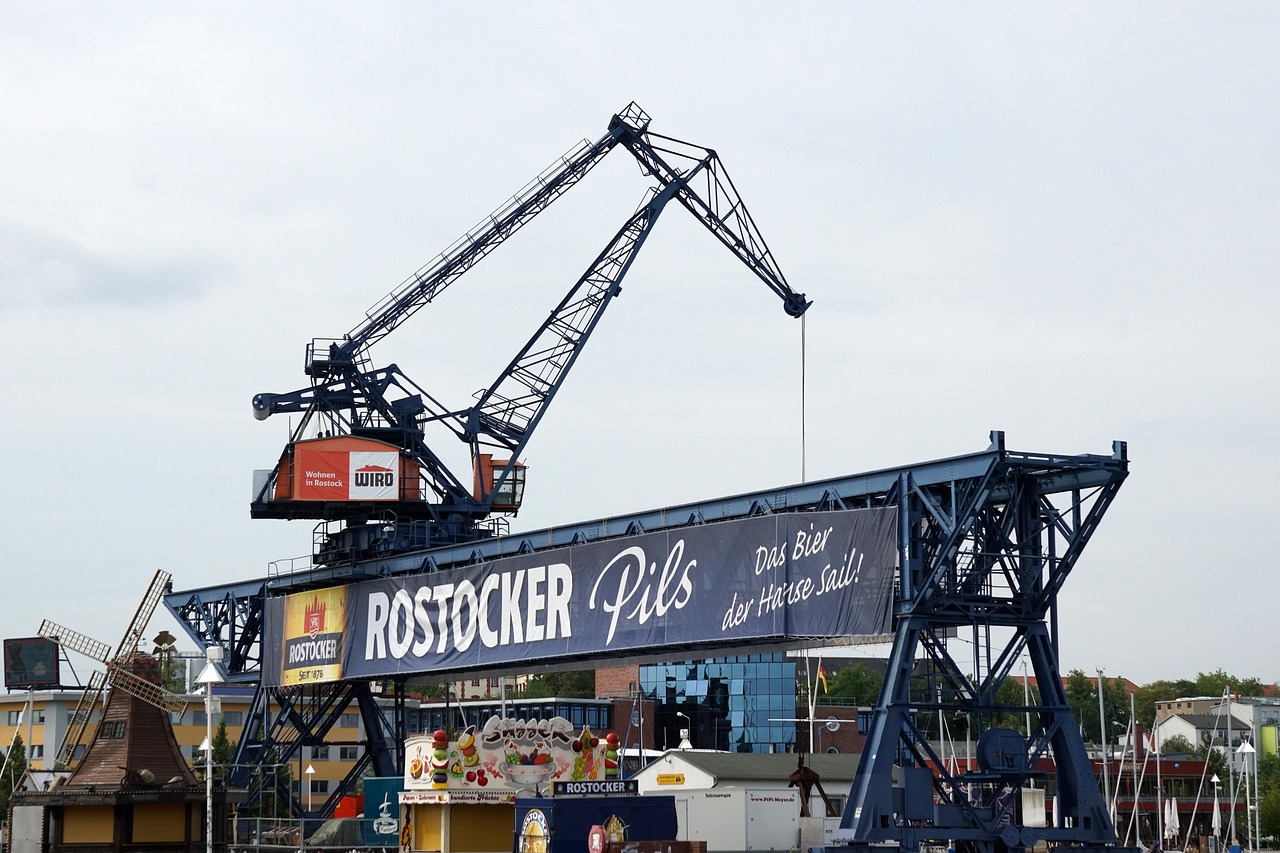 Rostock Crane Harbor - Free photo on Pixabay - Pixabay