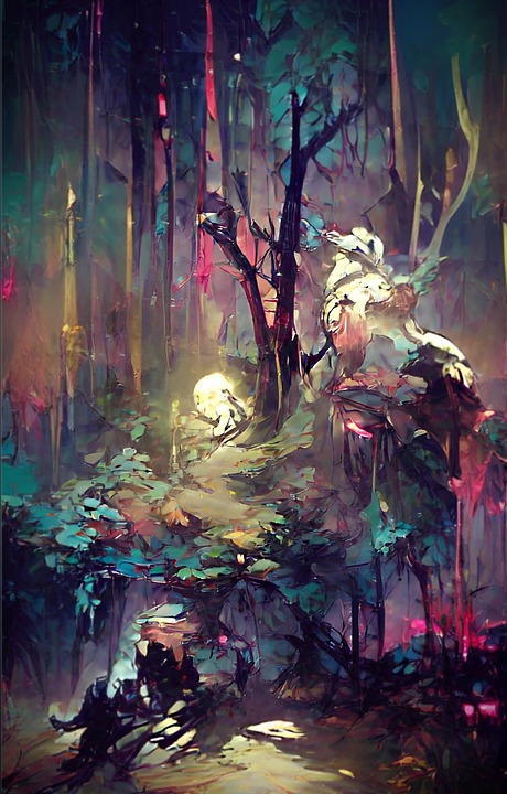 Mysticism Forest Painting - Free image on Pixabay