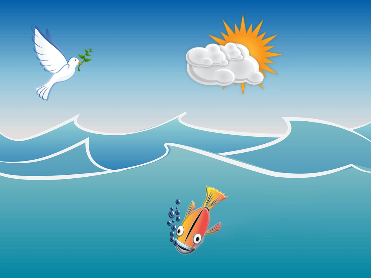 Download Peace, Sea, Animals. Royalty-Free Stock Illustration Image ...