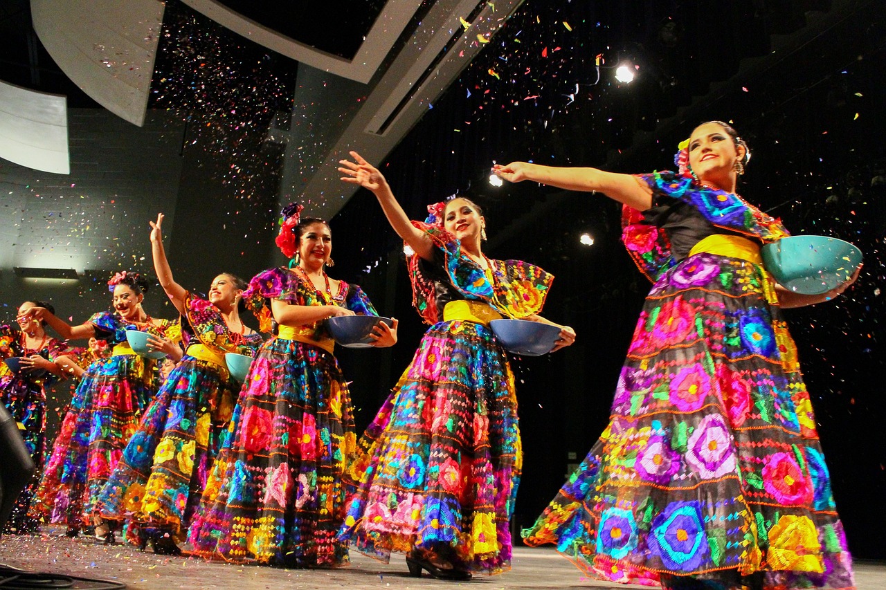 Folklórico Bailarines Papel Picado - Foto gratis en Pixabay
