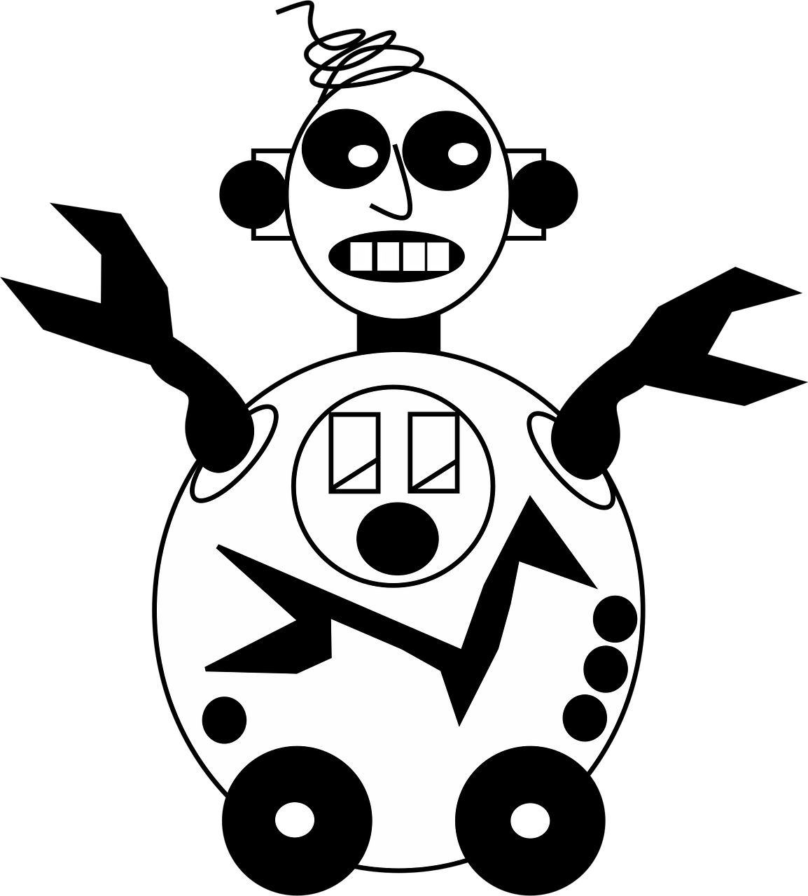 Robot Redondo Digital - Gráficos vectoriales gratis en Pixabay - Pixabay