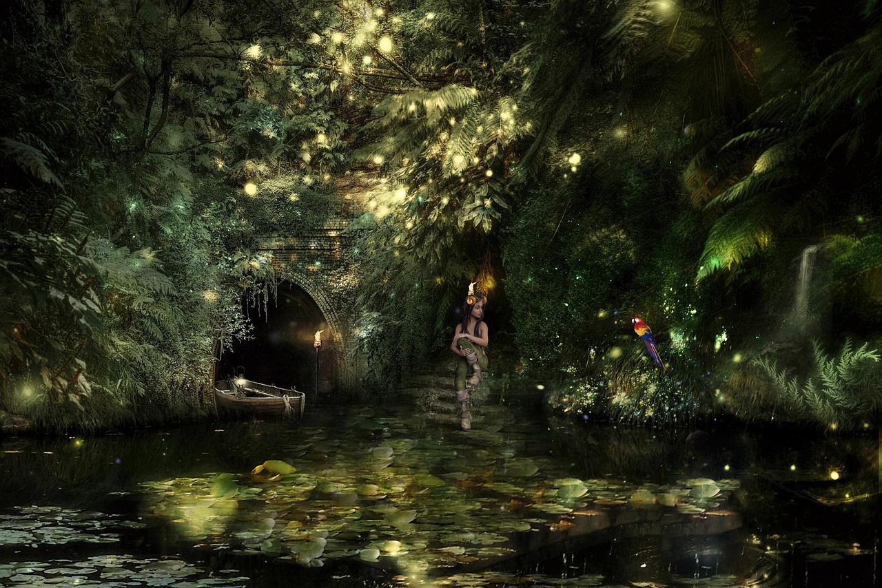 Download Background Forest Stream Royalty-Free Stock Illustration Image ...