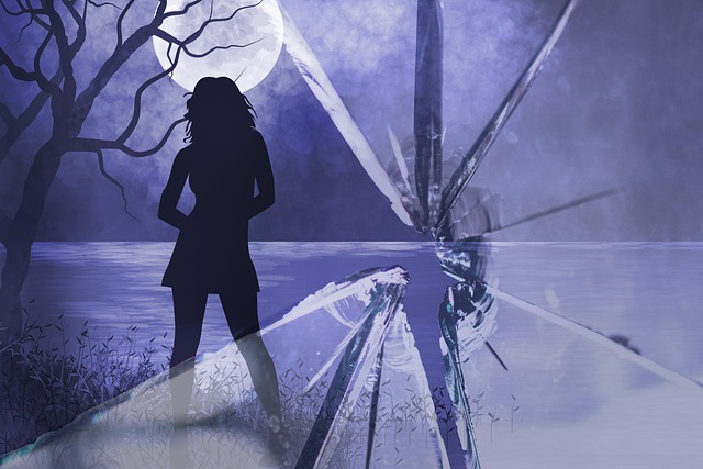 Download Woman, Shattered, Glass. Royalty-Free Stock Illustration Image ...