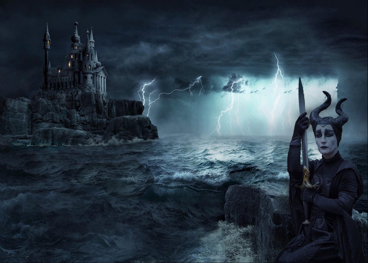 Download Background, Castle, Stormy. Royalty-Free Stock Illustration ...
