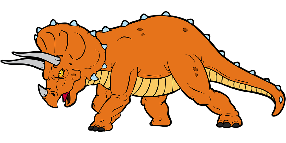 Angry Cartoon Triceratops Cartoon Angry Dinosaur Royalty Free Stock